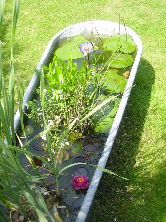 19 Creative Container Pond Ideas - ZuneTalk Green