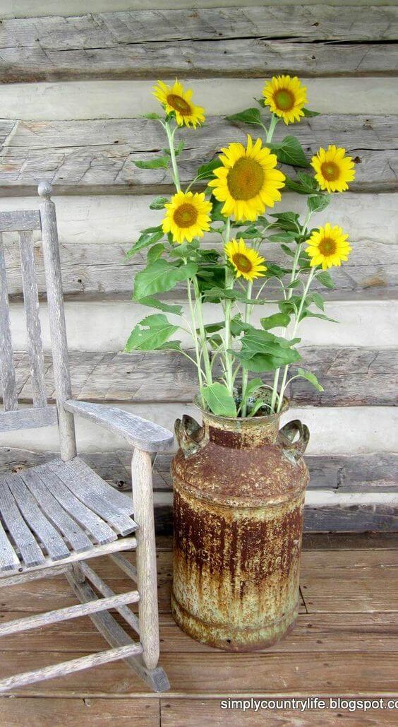 27 DIY Rusty Metal Garden Ideas - ZuneTalk Green