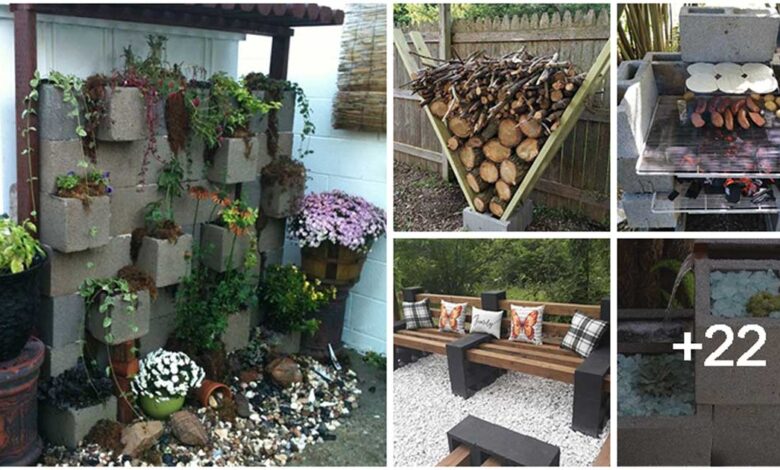 27 Brilliant Ways to Use Cinder Blocks in Your Yard - ZuneTalk Green