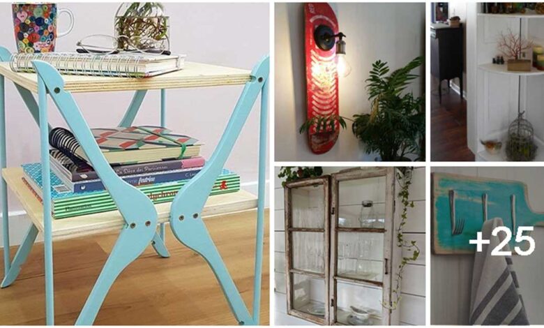 30 Unbelievable House Item Ideas Made From Old Things - ZuneTalk Green